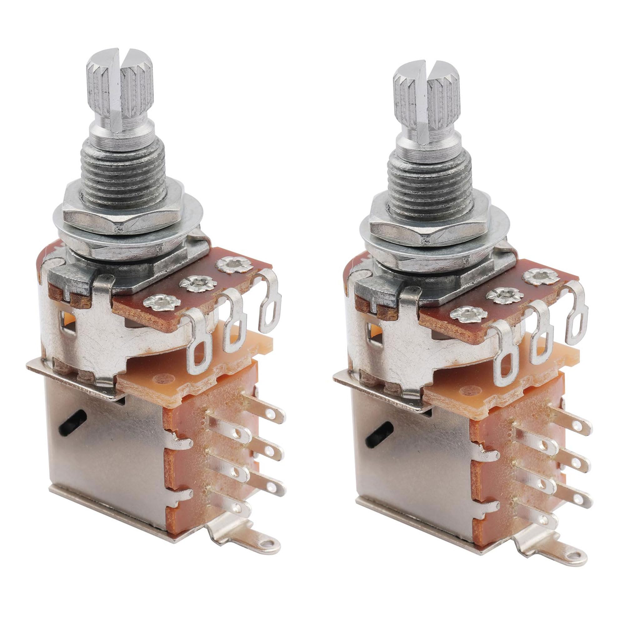 Amazon.com: Musiclily Metric A500K Push Pull Guitar Pots Audio Taper ...