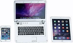 Dollhouse Miniatures Laptop Set,3 PCS Mini Laptop Toy Mini Tablet Mini ...