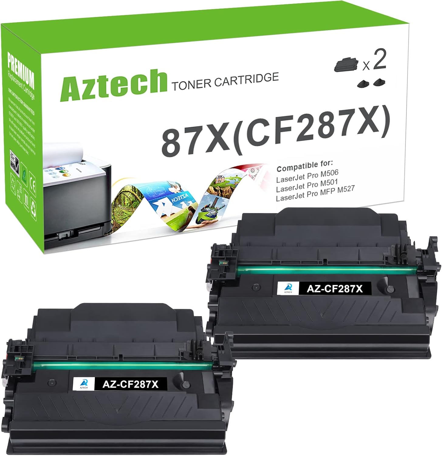 Aztech Compatible Toner Cartridge Replacement for HP 87X 87A CF287X ...