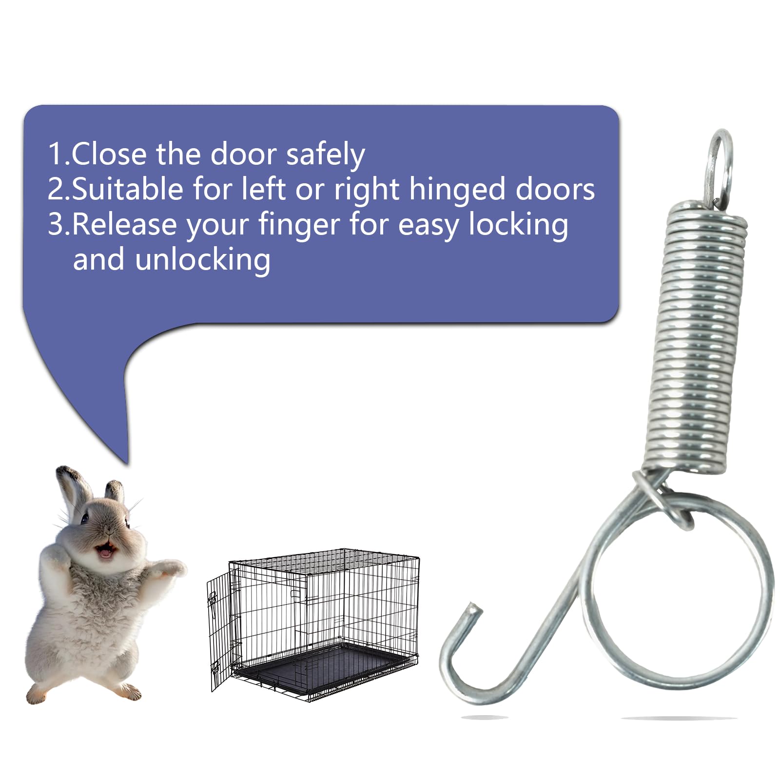 Cage Clips 10Pcs Spring Lock For Rabbit Cage Multi-purpose Pet Cage ...