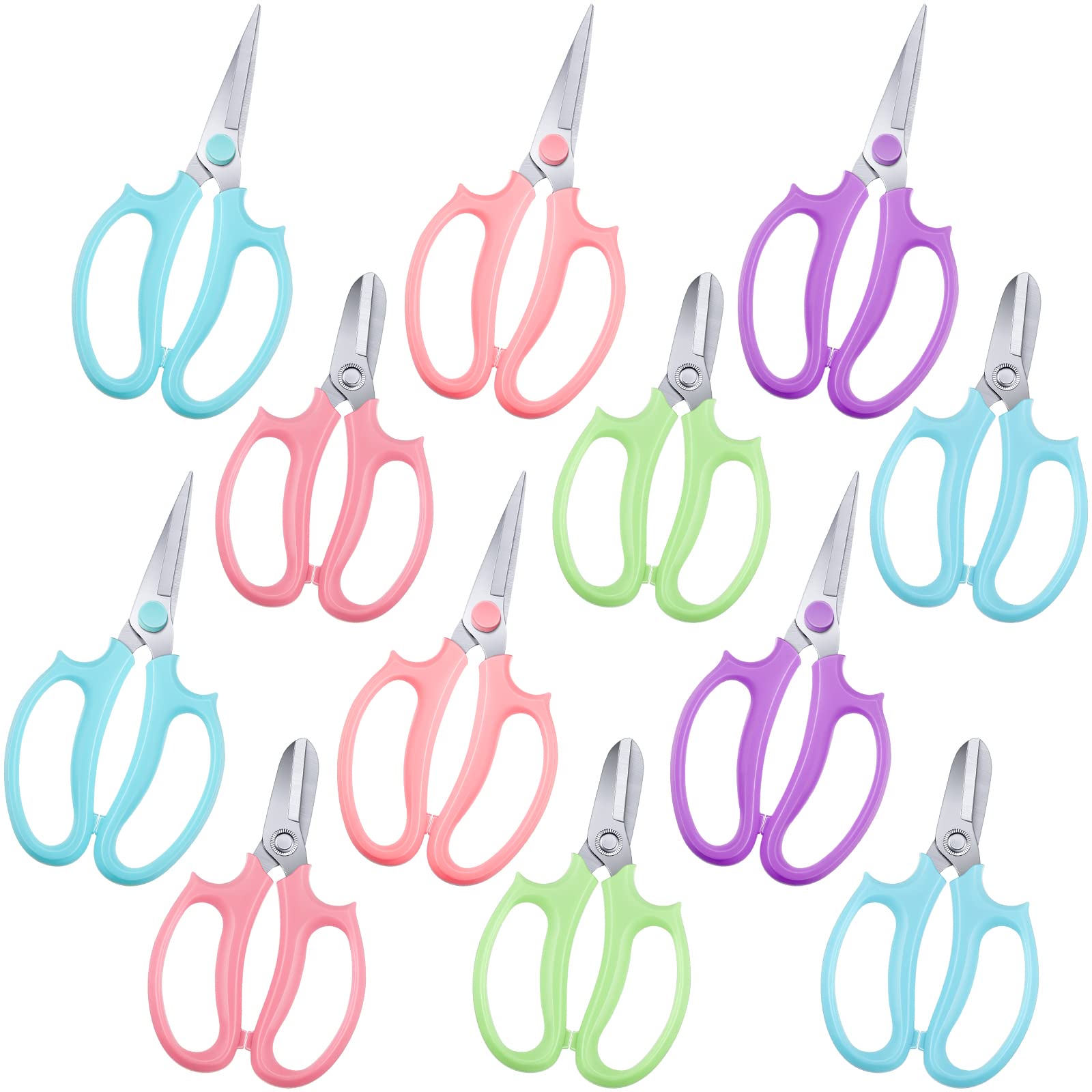 Amazon.com : Amylove 12 Pcs Garden Flower Scissors Pruning Scissors ...