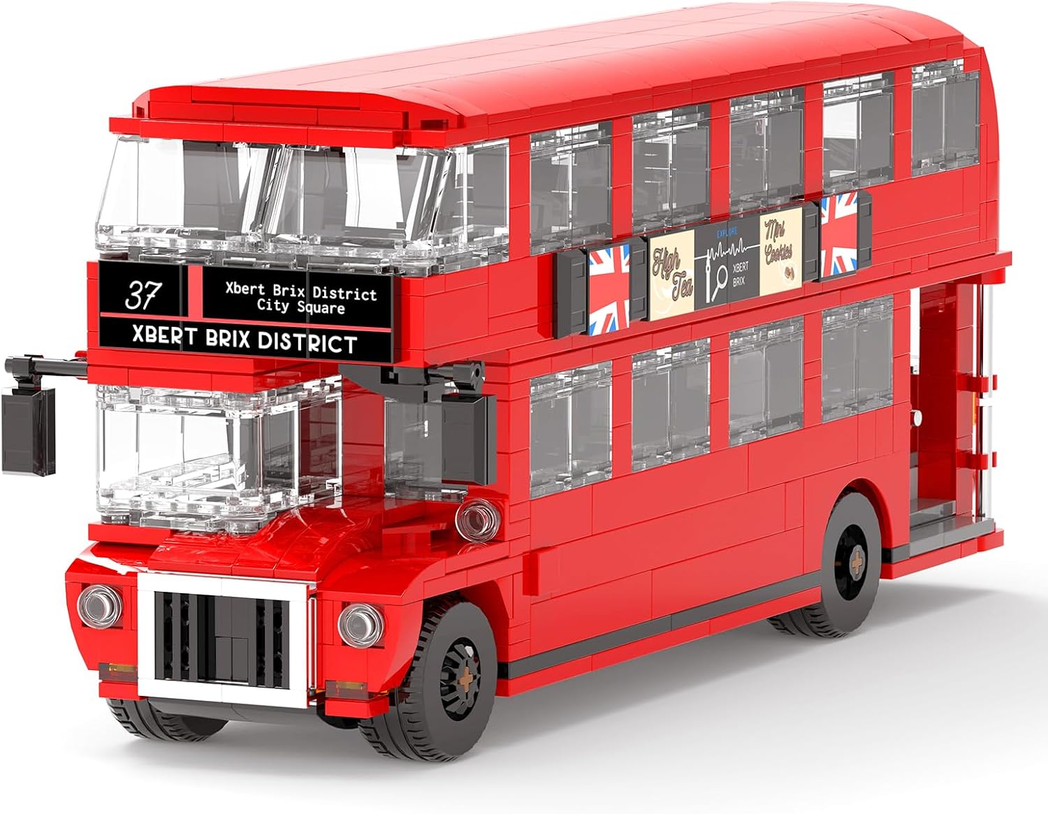 Amazon.com: Xbert London Routemaster Double-Decker Bus Building Block ...