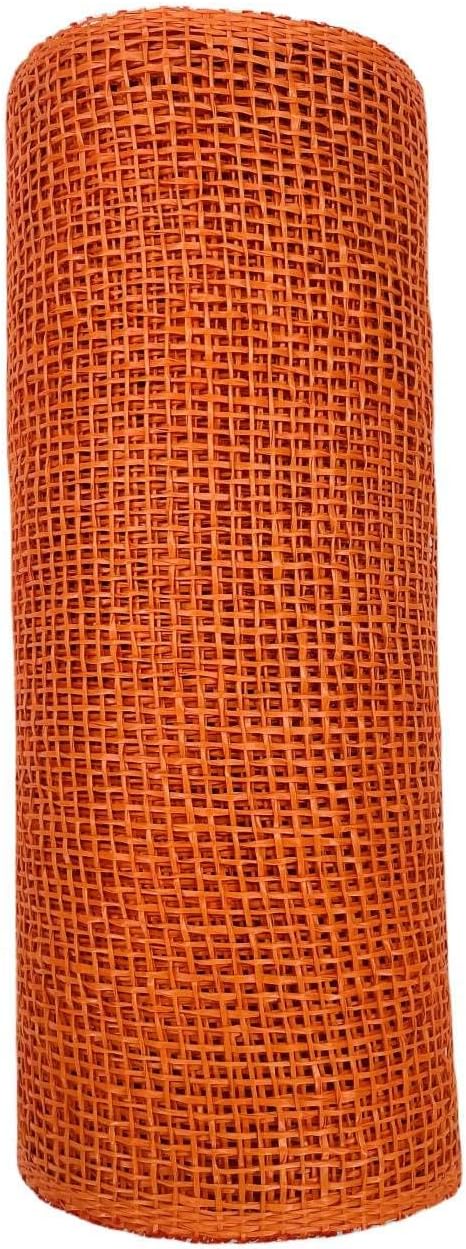 Amazon.com: Poly Burlap Mesh Orange, 10 inch Burlap Deco Mesh Rolls for ...