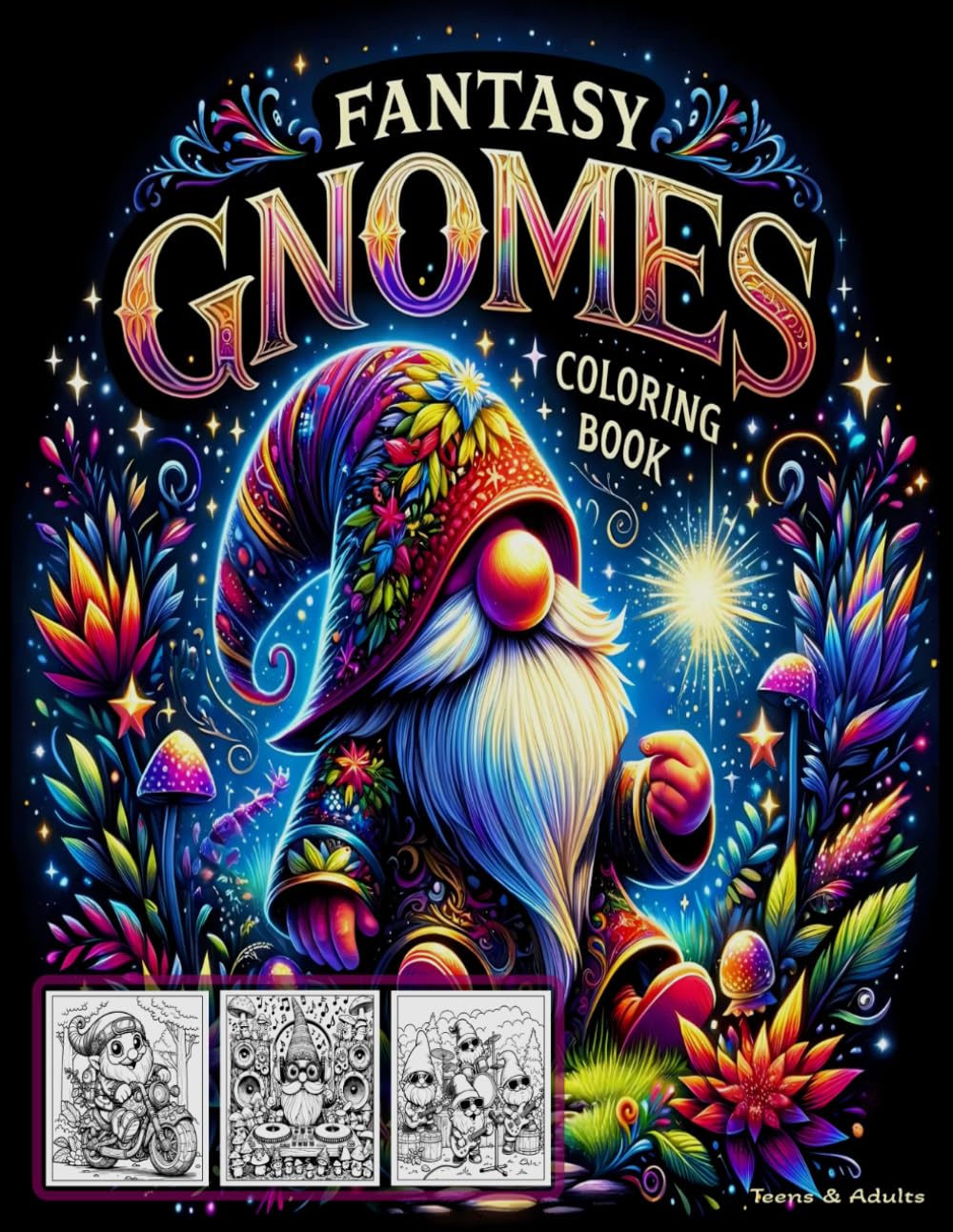 Amazon.com: Fantasy Gnomes: Coloring Book: 9798322811480: Carlson, Are ...