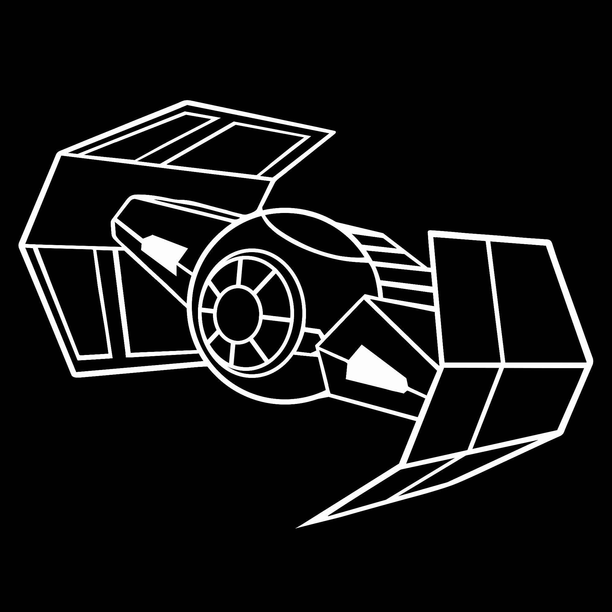 Amazon.com: Darth Vader Tie Fighter 6" Vinyl Sticker Car Decal (6 ...