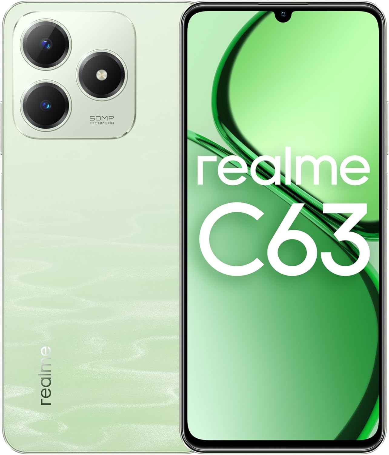 Realme C63 Dual SIM 6GB RAM 128GB 4G (Jade Green) - Middle East Version ...