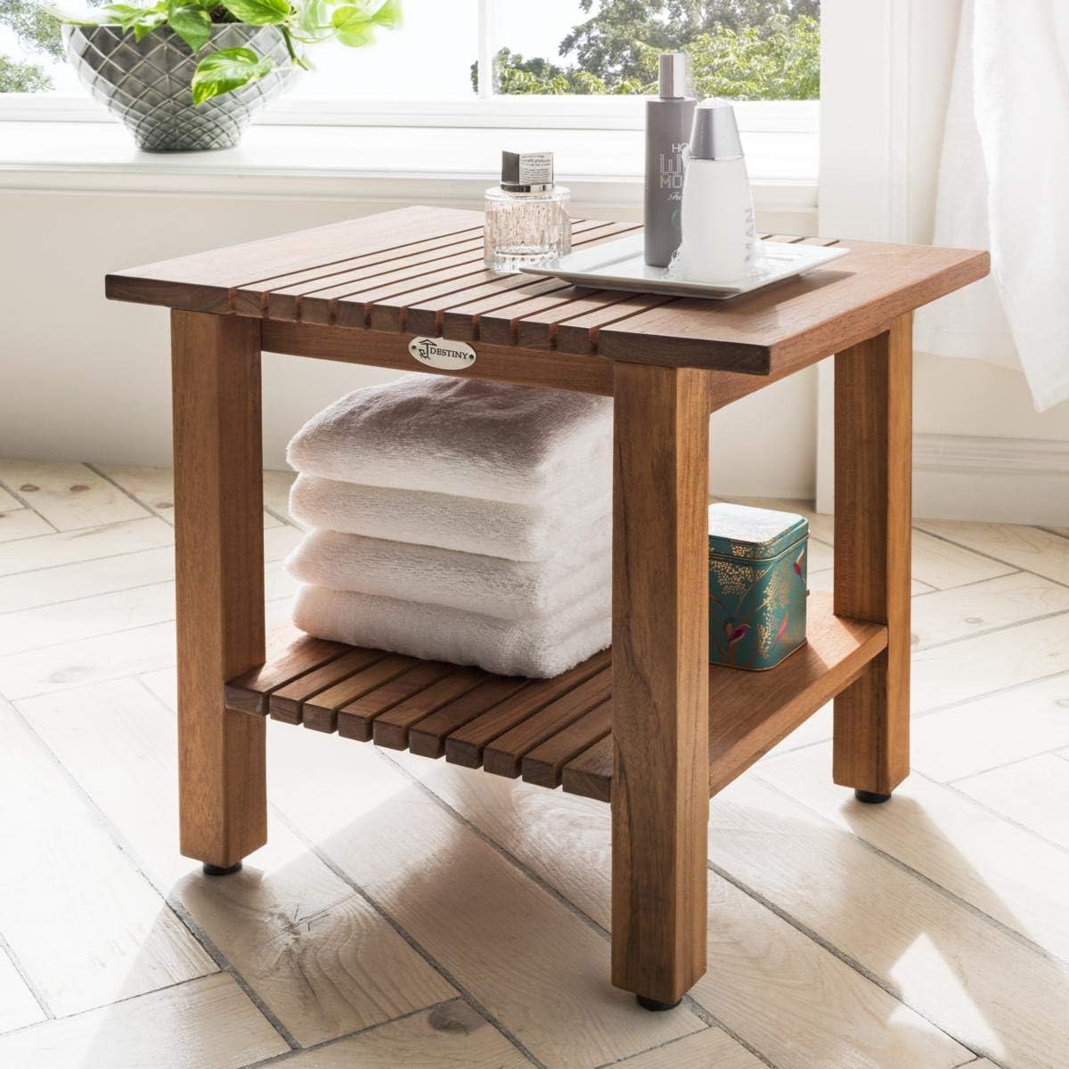 Destiny Badhocker SPA & Living Japan Style mit Ablagefach 52x35x45 cm ...
