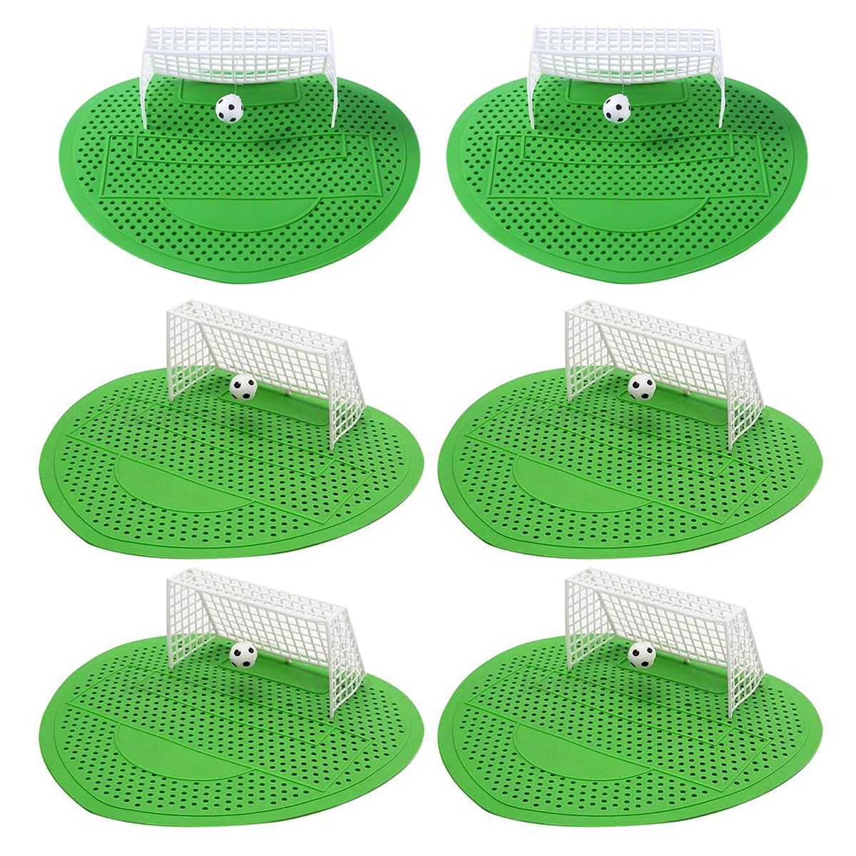 6 Pack Urinal Mats Scented, Urinal Screen Deodorizer, Funny Football ...