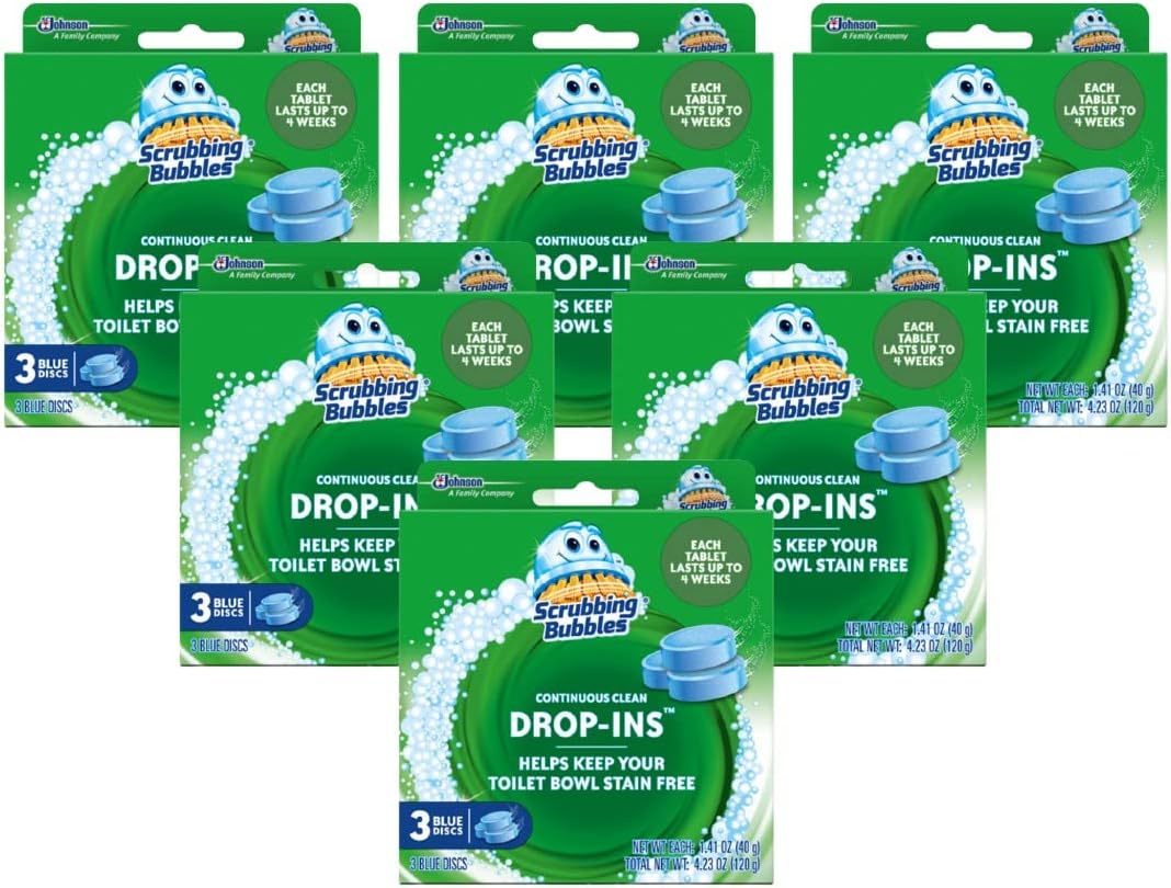 Amazon.com: Scrubbing Bubbles Toilet Bowl Tablets, Continuous Clean ...