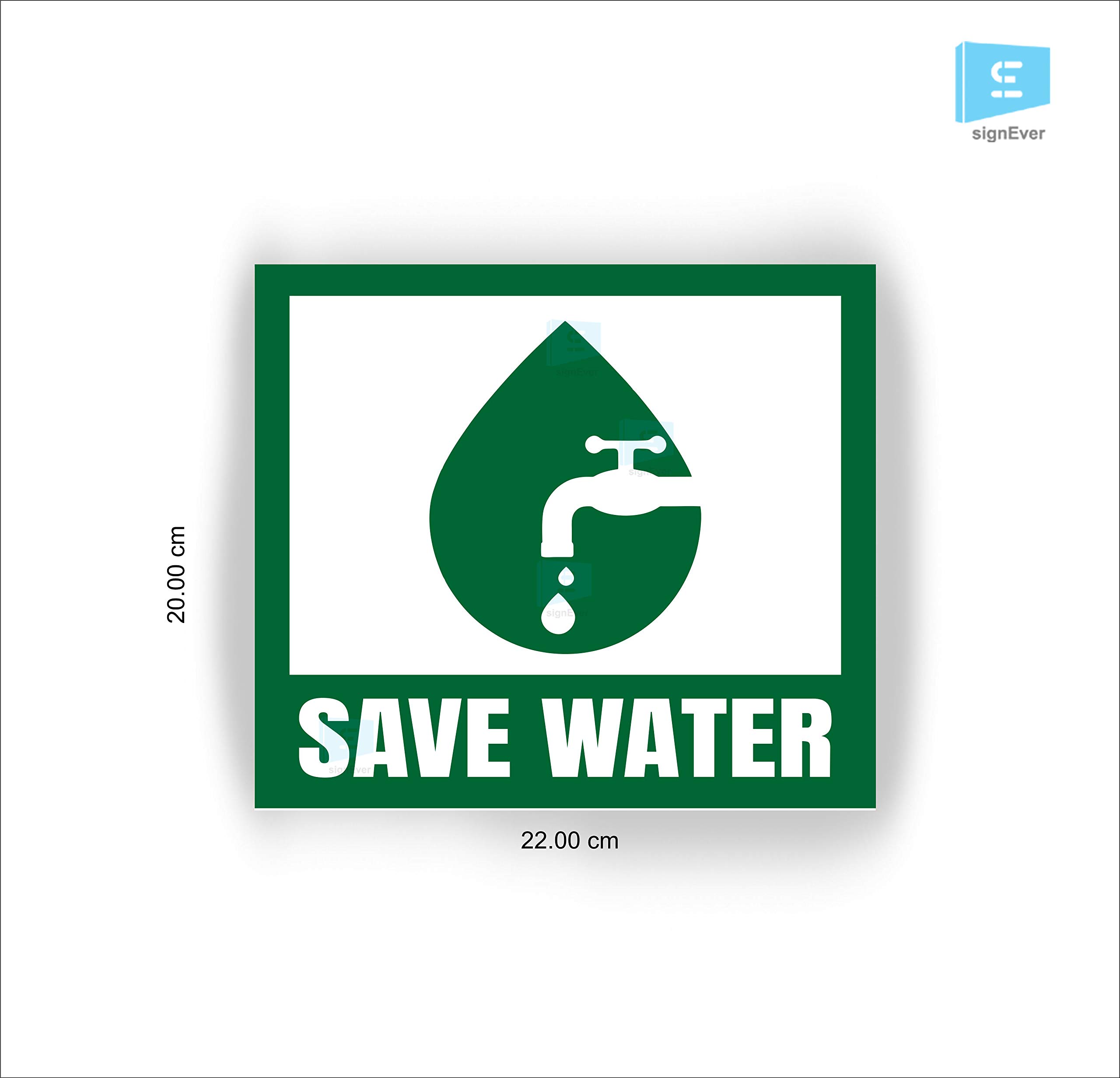 Buy SIGN EVER Save Water Sign Boards For School Office Collage Factory ...