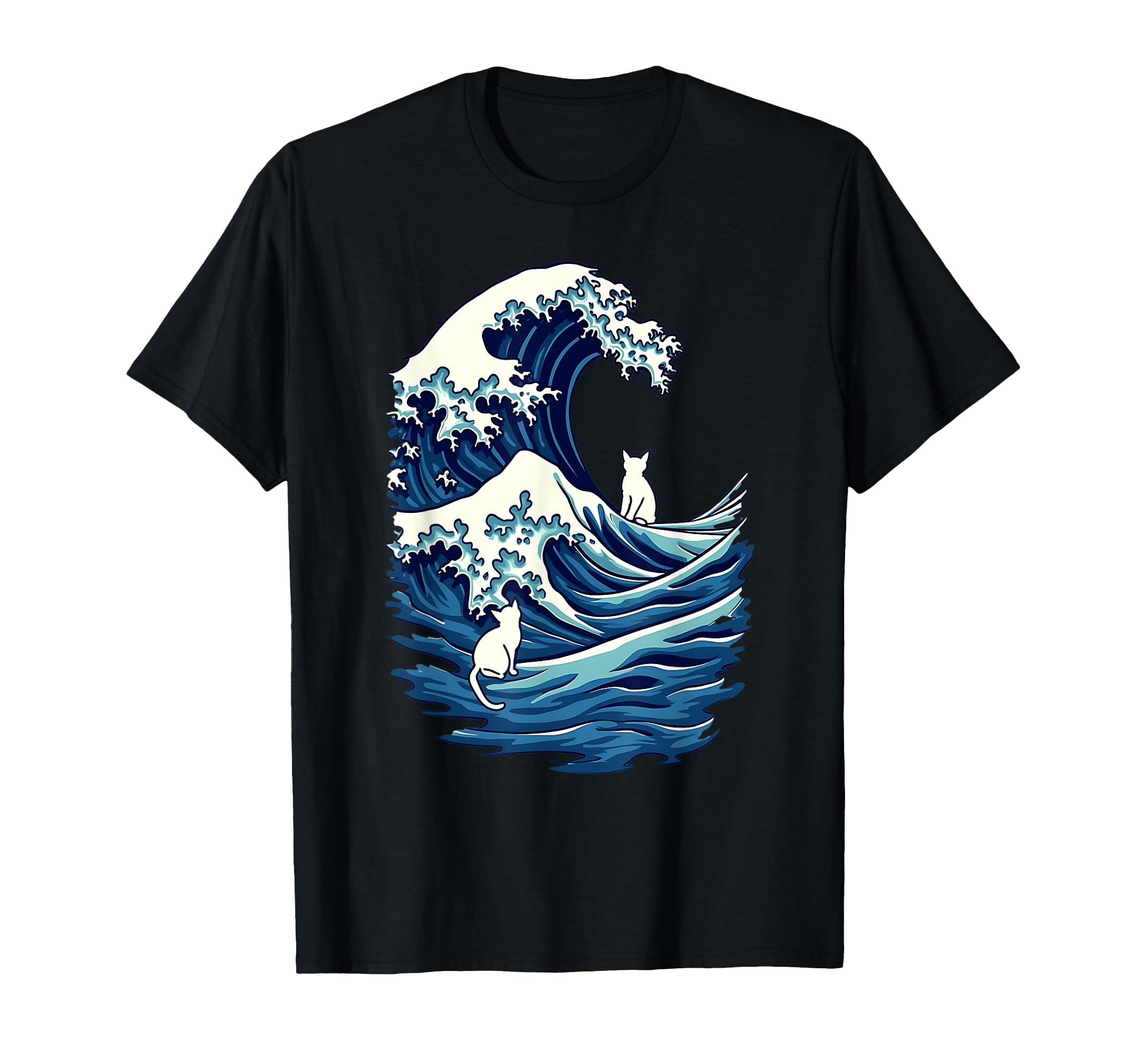Amazon.com: Kamala Harris Blue Cats Wave - Funny for Cat Owners T-Shirt ...