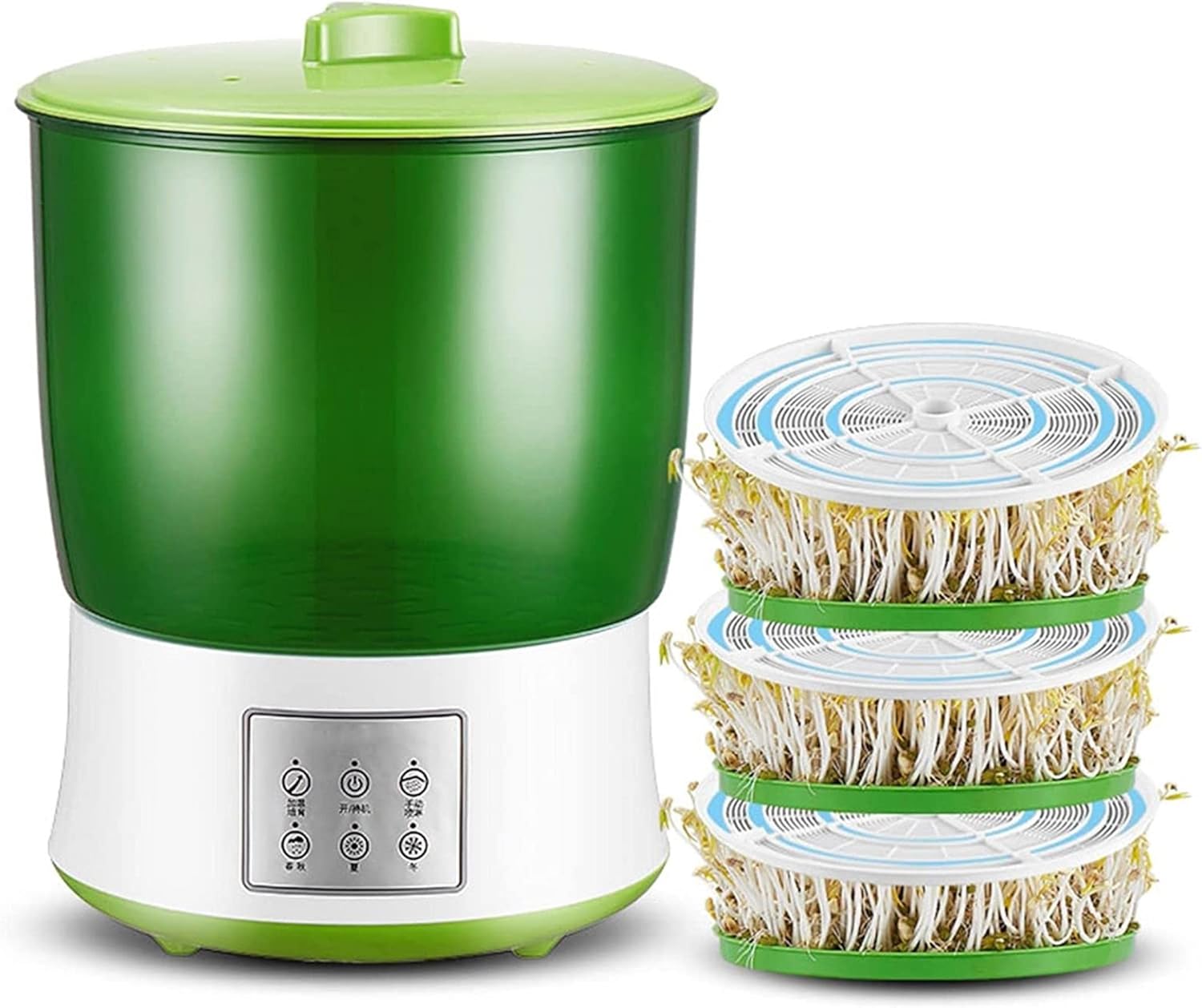 Amazon.com: SEVEEZ Bean Sprouts Machine, 3-Layer Intelligent Sprouting ...