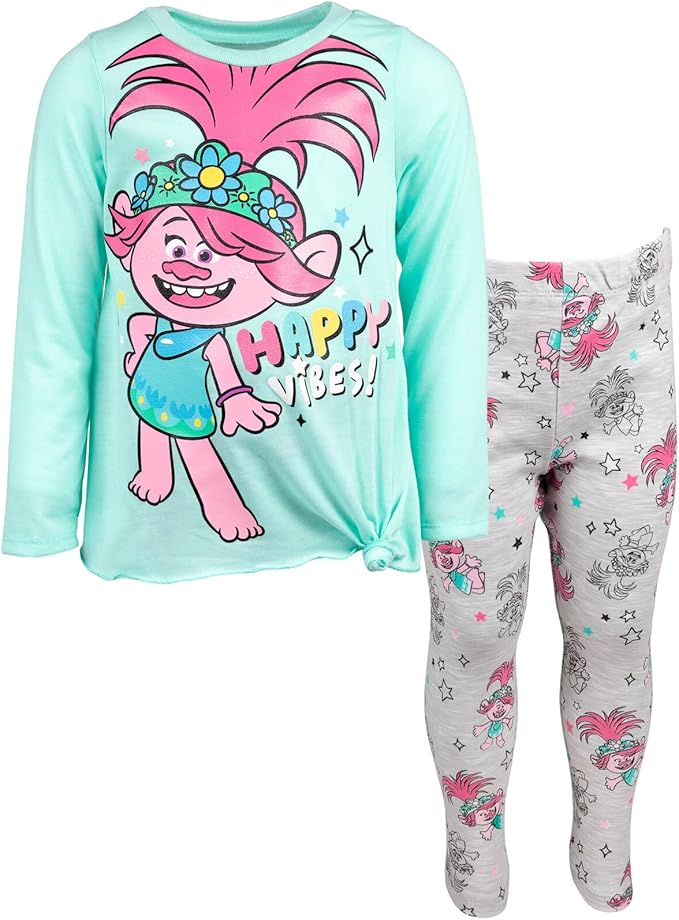Amazon.com: DreamWorks Trolls Poppy T-Shirt and Leggings Outfit Set ...