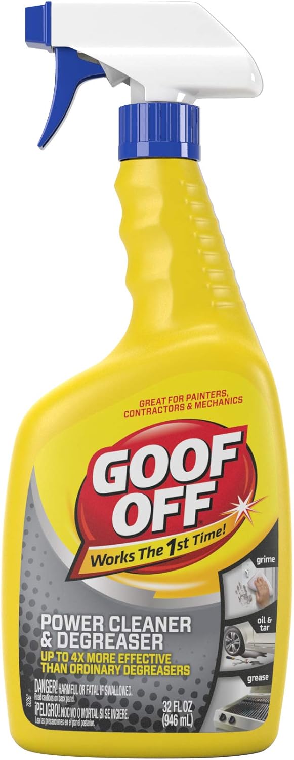 Amazon.com: Goof Off Power Cleaner and Degreaser for Mechanics– 32 oz ...