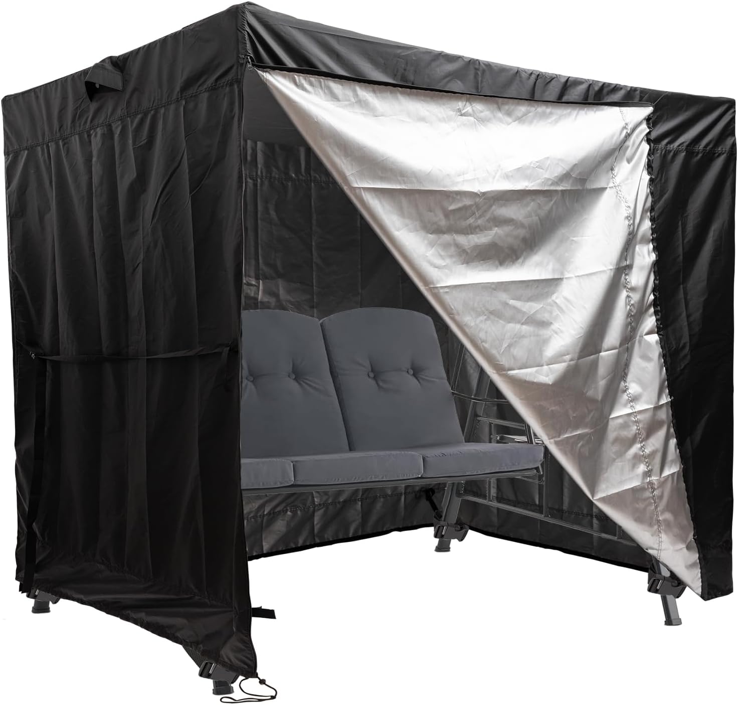 Amazon.com : uHousDeco Outdoor 3 Triple Seater Hammock Patio Swing ...