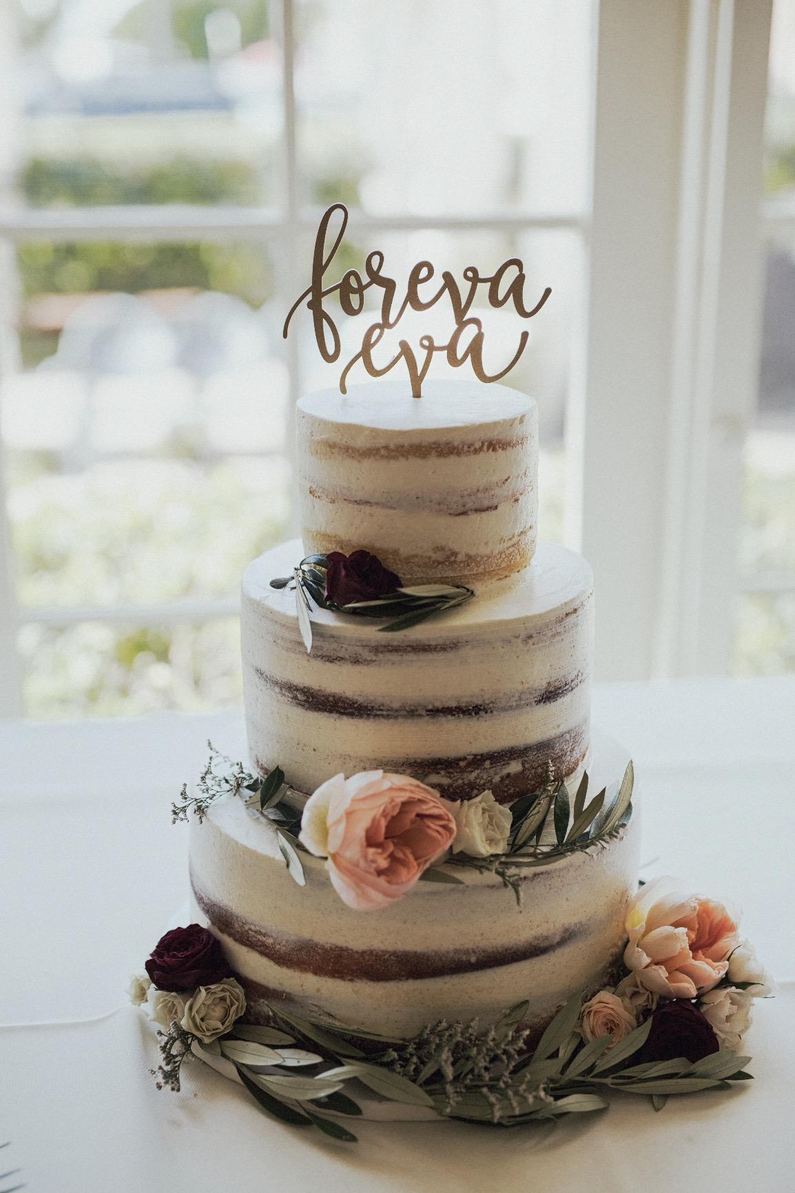 Amazon.com: Foreva Eva Cake Topper 6.5" inches wide, Wedding Cake ...