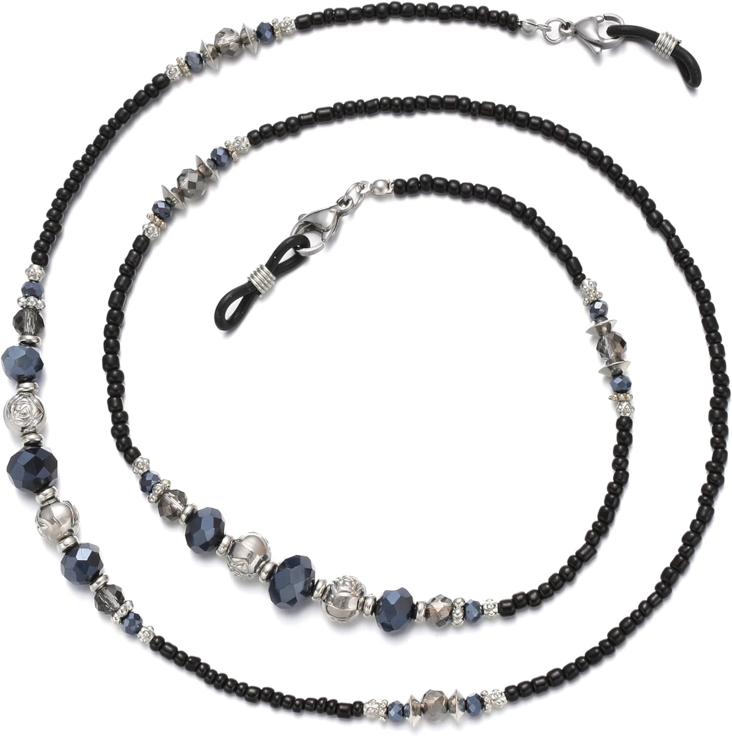 JURYLOO Beaded Eyeglass Chain Glasses Holder Necklace Sunglasses Chain ...