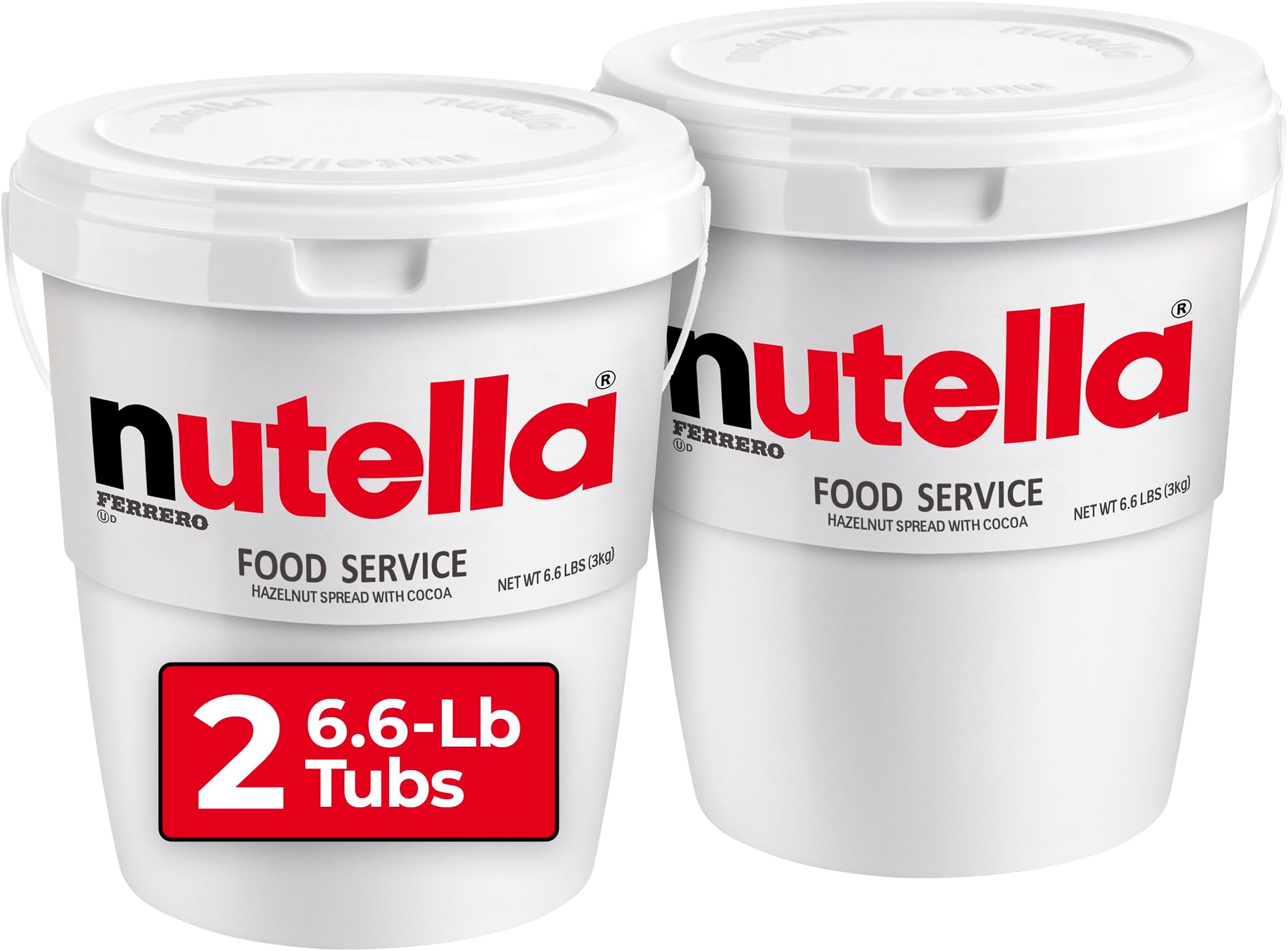 Amazon.com : Nutella Hazelnut Spread Food Service Tub, Baking Supplies ...