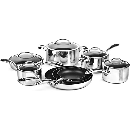 Amazon.com: Scanpan CTX 14-piece Stainless Steel Cookware Set with ...