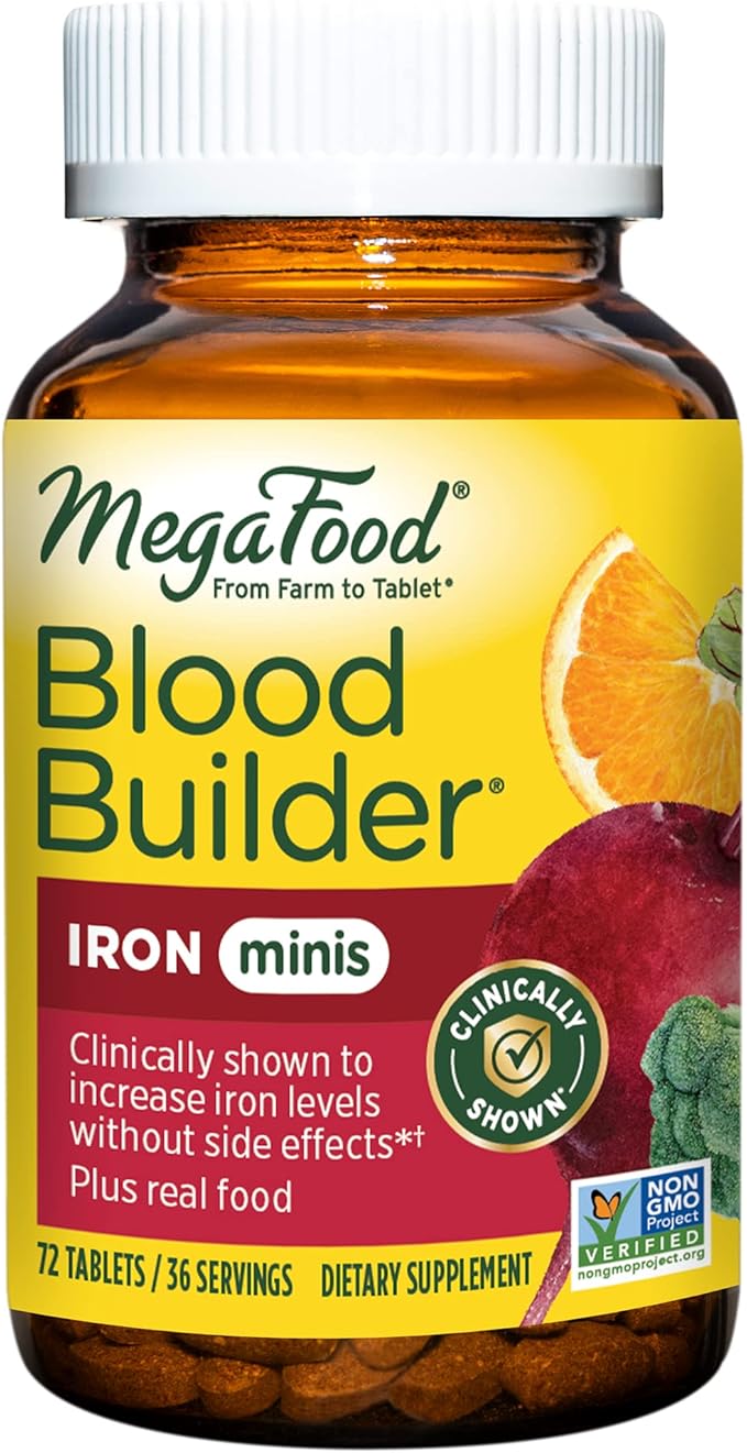 Amazon.com: MegaFood Blood Builder Minis, suplemento de hierro que se ...