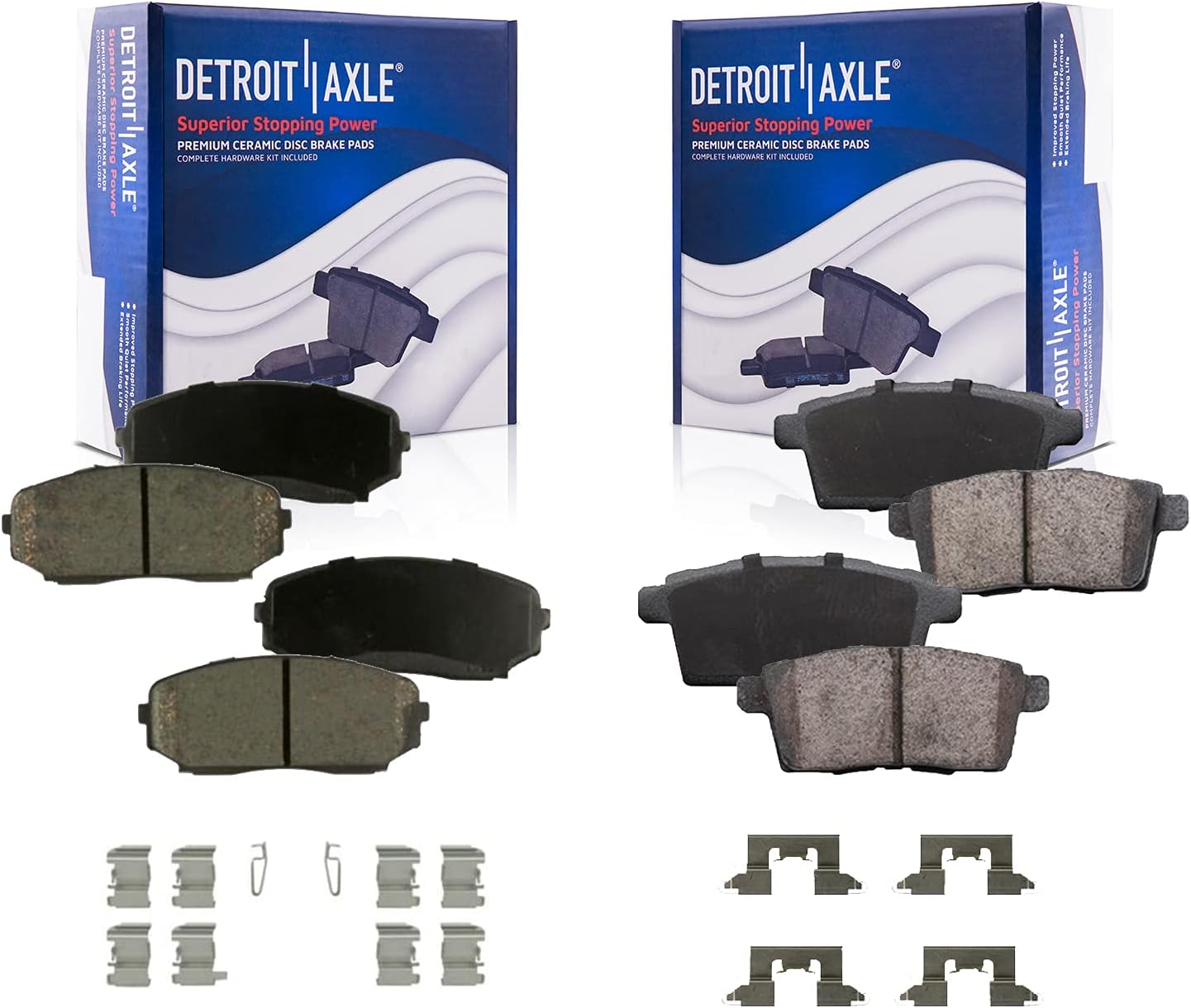 Amazon.com: Detroit Axle - Rear Brake Pads for Ford Explorer Edge ...