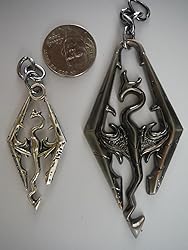Amazon.com: The Elder Scrolls V: Skyrim Dragon Key Chain : Clothing ...