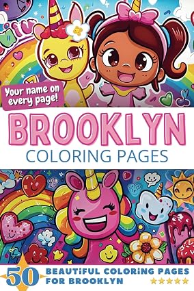 Brooklyn Coloring Pages: Wow-Effect! Your name on every page - Brooklyn ...