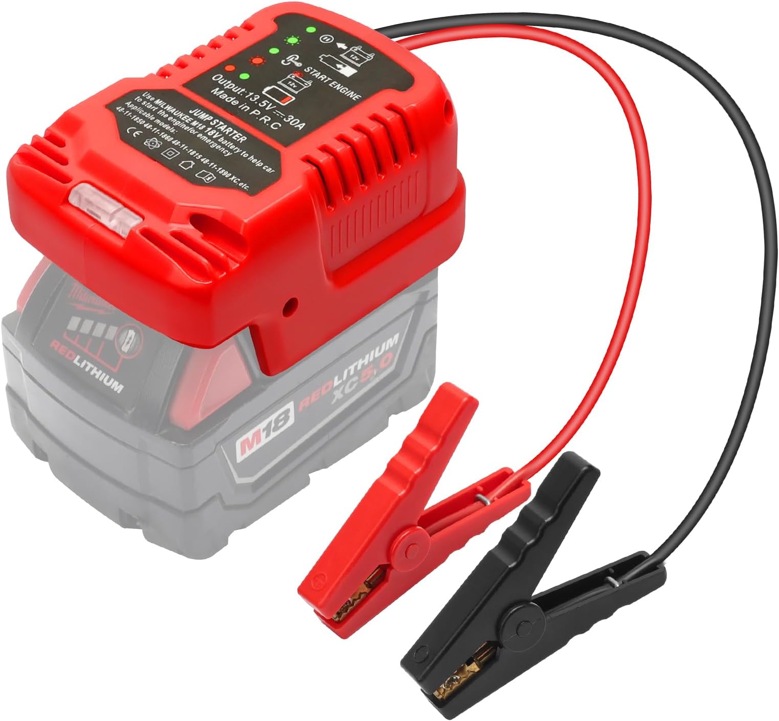 Amazon.com: Xinriga Jumper Cables Compatible with Milwaukee 18V Battery ...