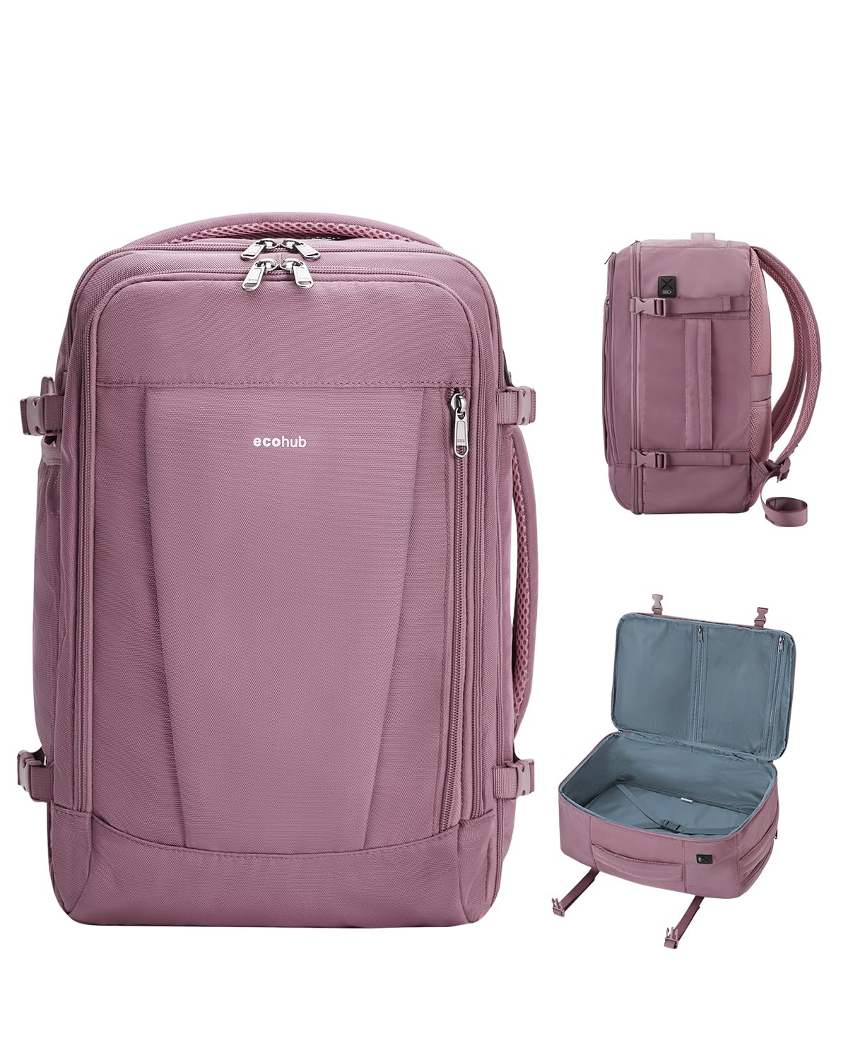 Amazon.com: ECOHUB 17'' Travel Backpack, Personal Item Backpack with 13 ...