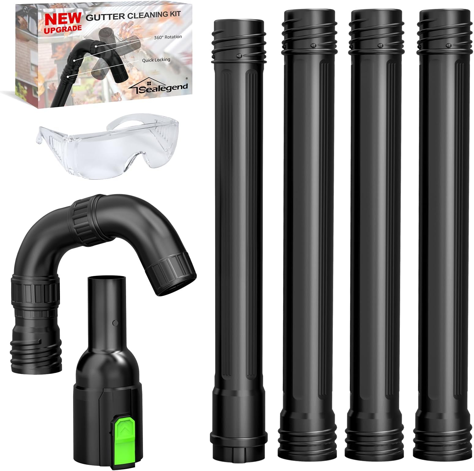 Amazon.com : Greenworks UNIVERSAL GUTTER CLEANING KIT : Tools & Home ...