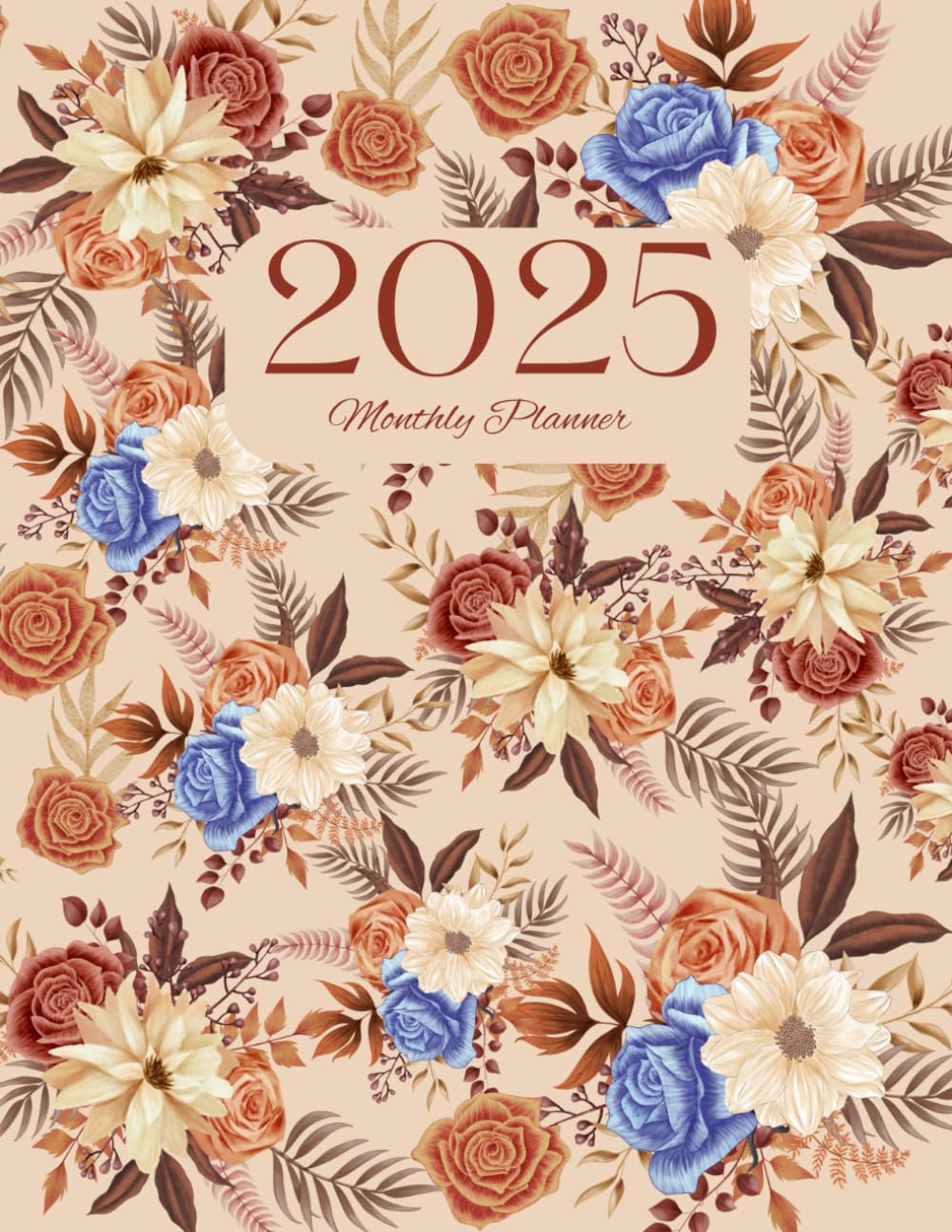 Amazon.com: 2025 Monthly Planner: One Year Agenda Organizer | Floral ...