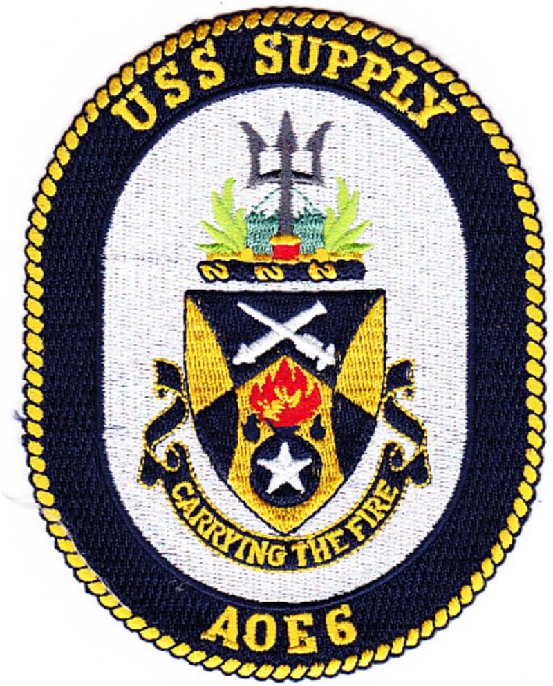 Amazon.com: USS Supply AOE 6 Fast Combat Support Ship Patch : Clothing ...