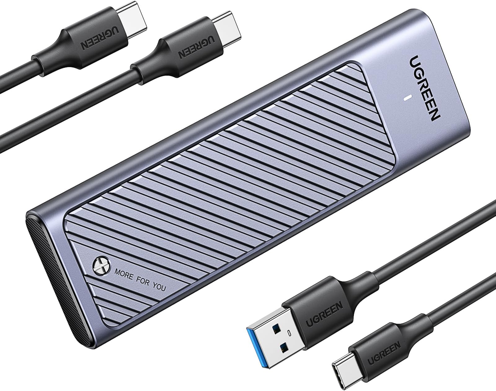 UGREEN M.2 NVMe SATA SSD Gehäuse USB 3.2 Gen 2 10 Gbps Aluminium M2 ...