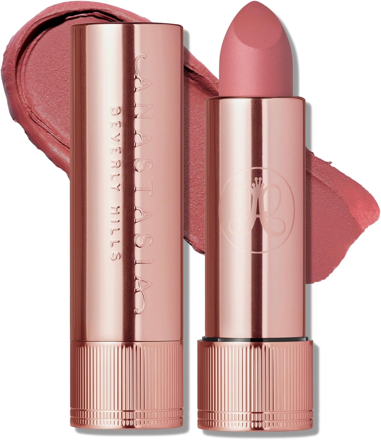 Anastasia Beverly Hills- Matte & Satin Lipstick-Hush Rose : Amazon.ca ...