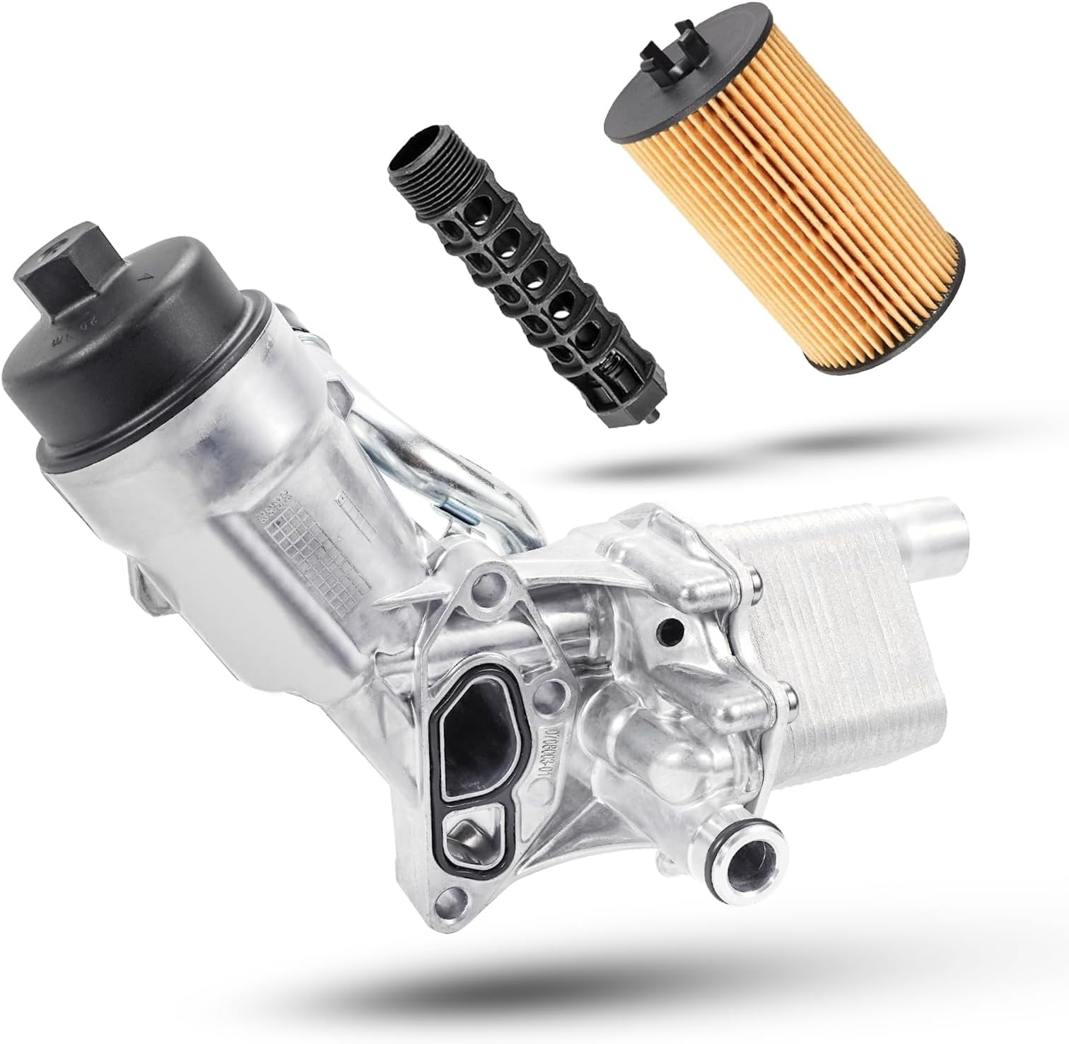 Amazon.com: WEILEITE 1.4 Aluminum Engine Oil Cooler Filter Housing Fit ...