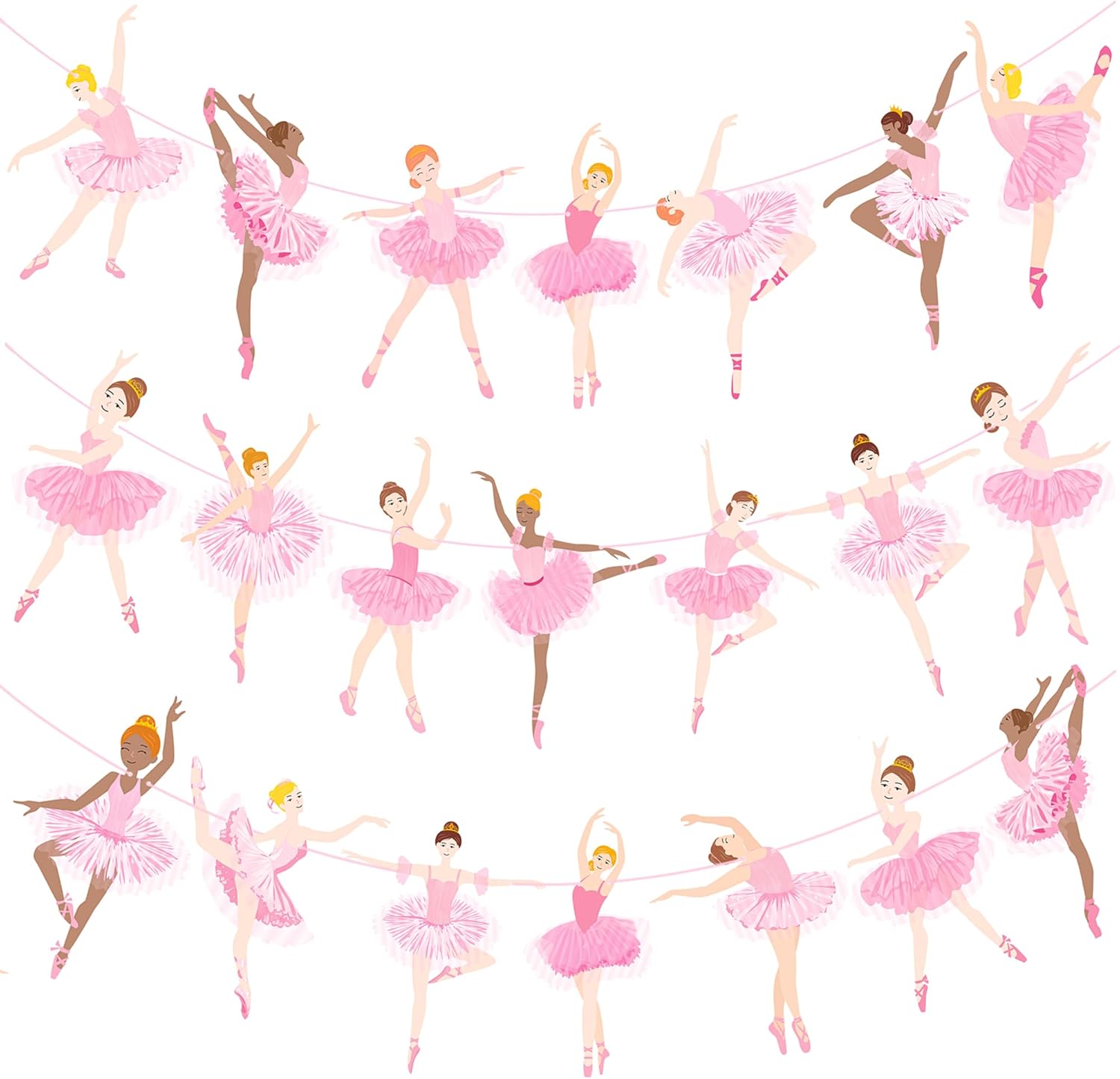 Amazon.com: Ballerina Party Banners 2Pcs Ballet Dancer Party ...