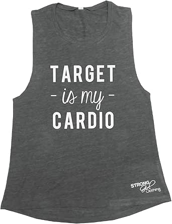 Amazon.com: Strong Girl Clothing Women's Target Is My Cardio Tank Top ...