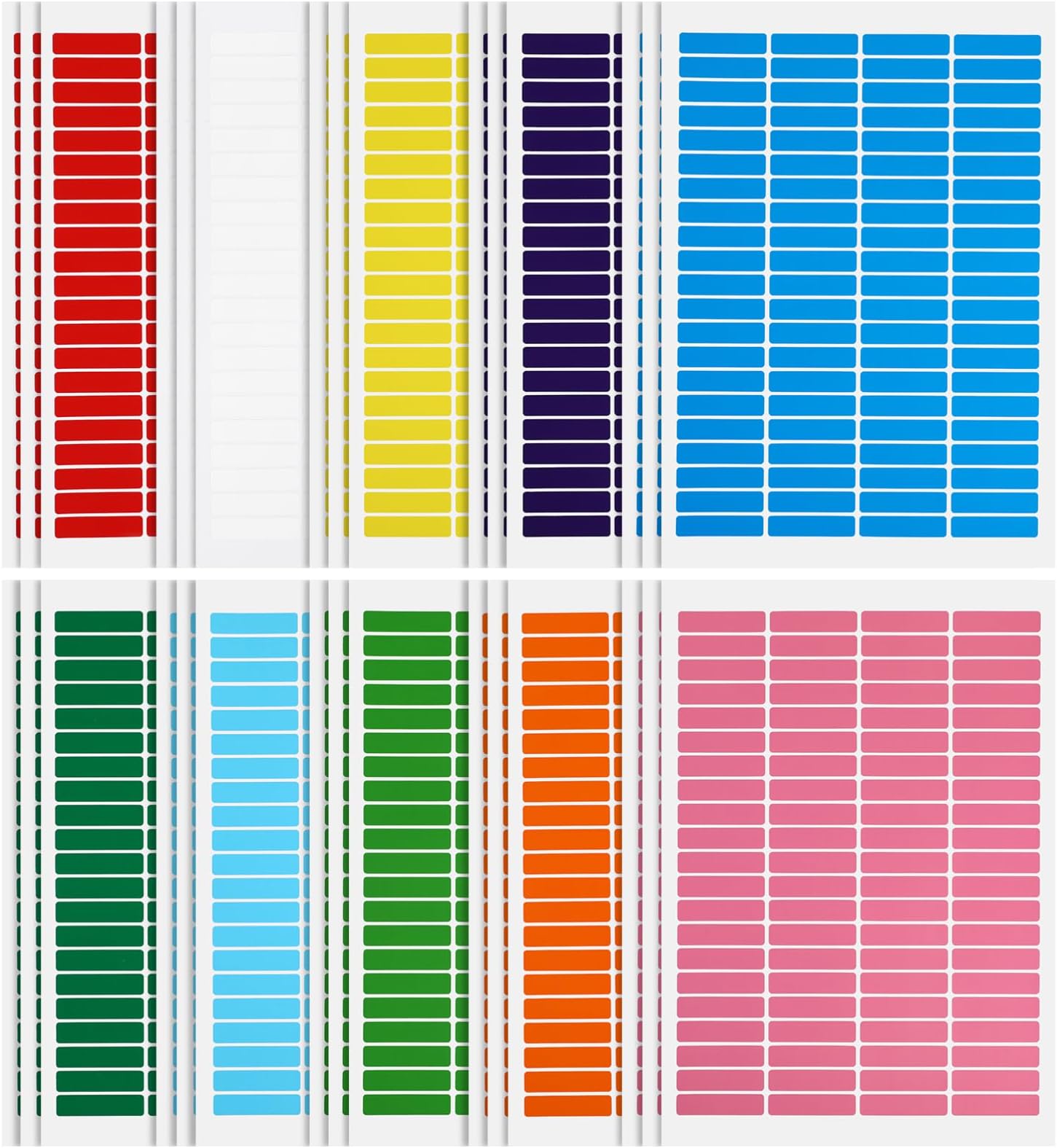 Amazon.com : Lurrose Colored Label Sticker, 12 Colors Color Coding ...