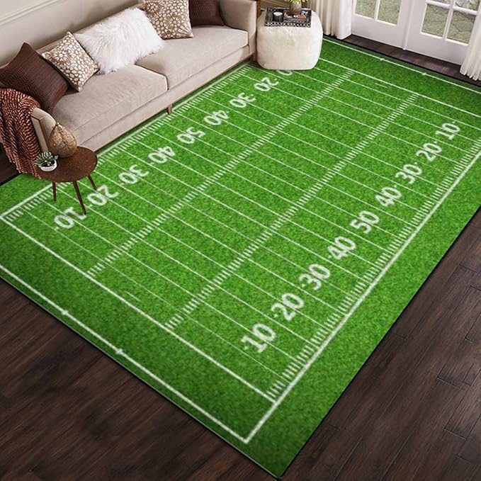 Amazon.com: PeeNoke American Football Field Area Rug Outdoor Patio Rug ...