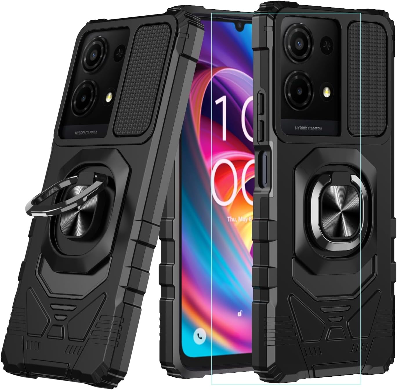 Amazon.com: Aulzaju for TCL K32/K33 5G Phone Case with Screen Protector ...