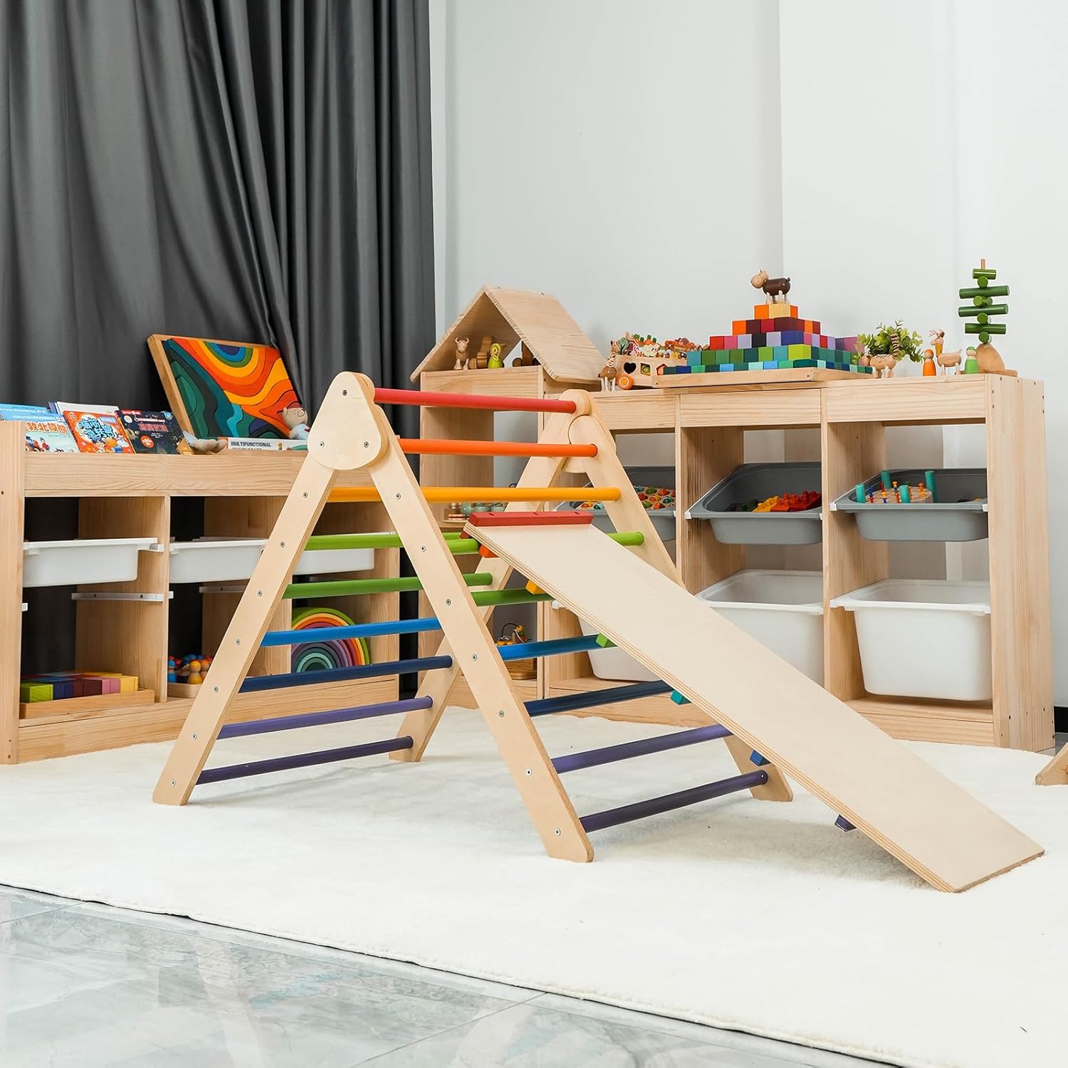 Amazon.com: XIHAToy Foldable Climbing Triangle Toddler Climbing for ...