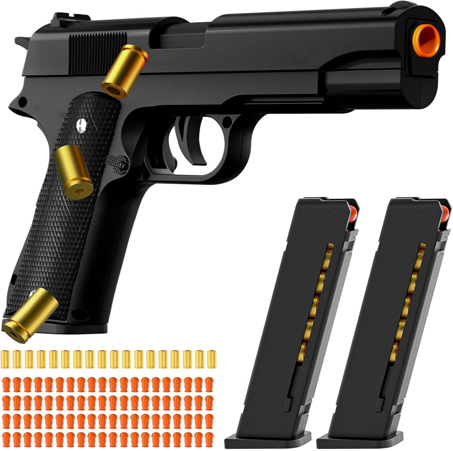Amazon.com: Soft Bullet Toy Gun - Stress Shot with Semi-Automatic Mode ...