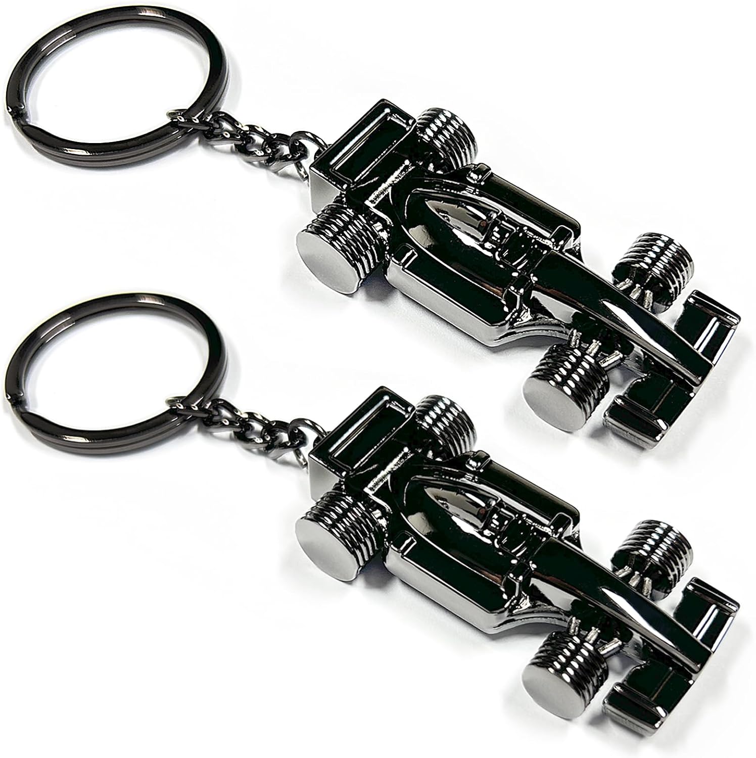 F1 Race Car Keychain, Stainless Steel Metal Formula One 3D Racing Car ...