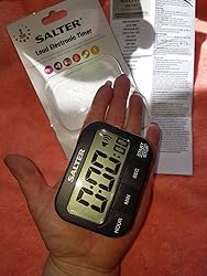Salter 355 BKXCDU Digital Kitchen Timer - LCD Display, Loud Clock Timer ...