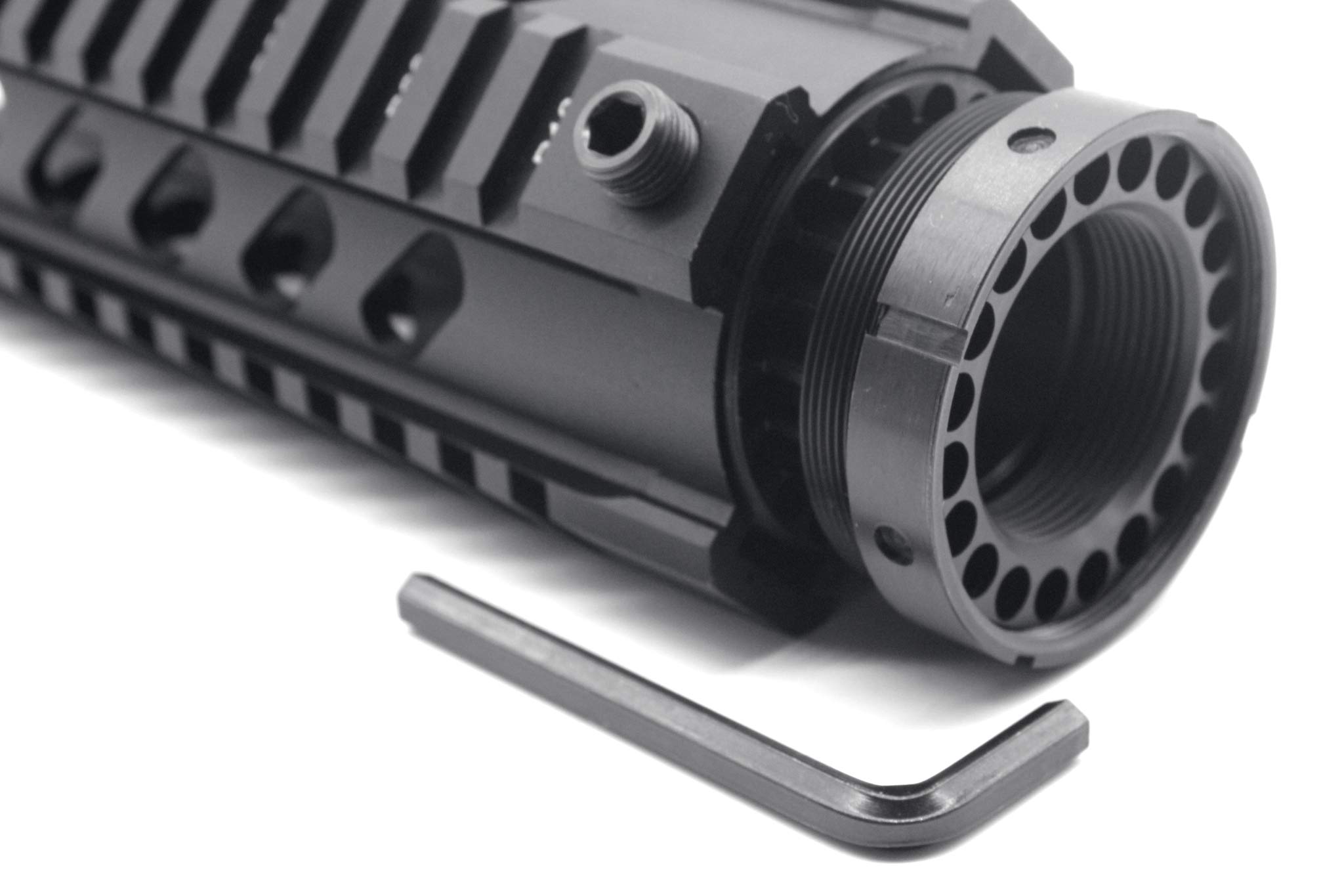 TRIROCK 7'' Black Quad Rail AR15 AR-15 M16 Handguard Picatinny Rail ...