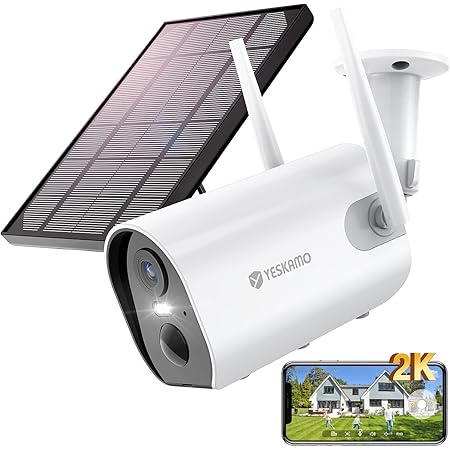 ANRAN 2K 3MP Solar WIFI Security Camera Outdoor Wireless with Battery ...