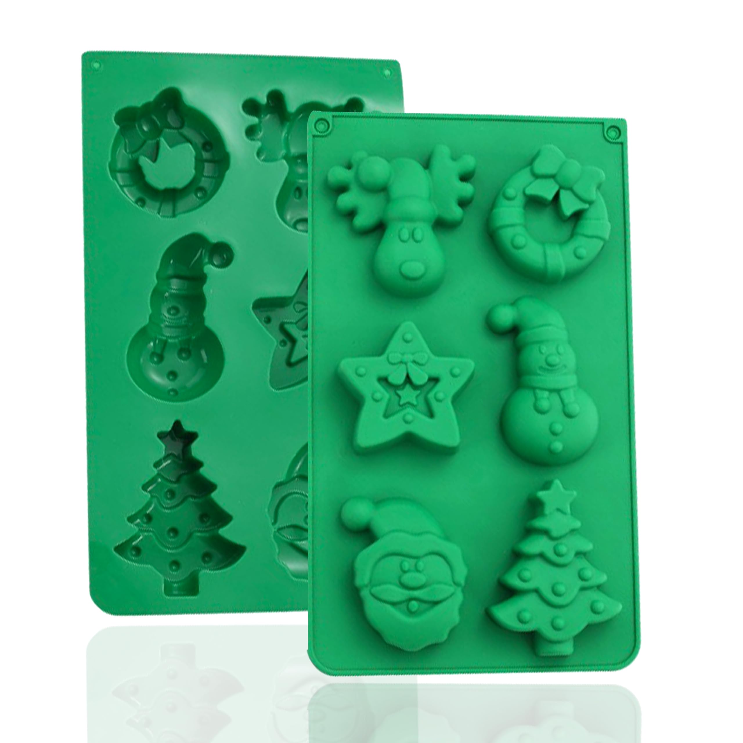 Amazon.com: Christmas Silicone Mold Baking Handmade Chocolate Jello ...