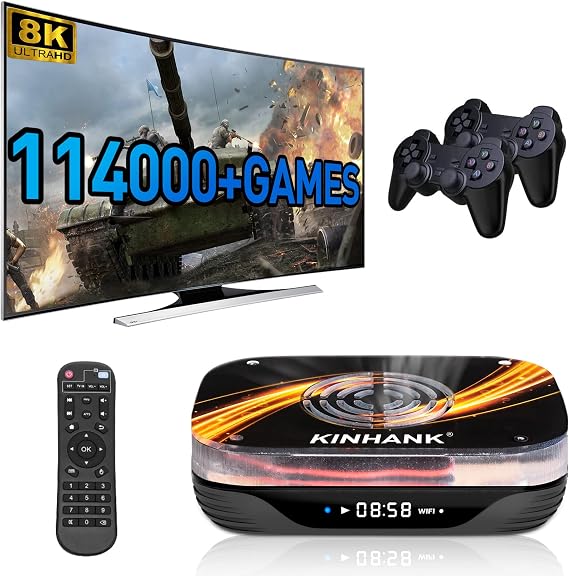 Retro Gaming Console Kinhank Super Console X2 Pro Video Game Console ...