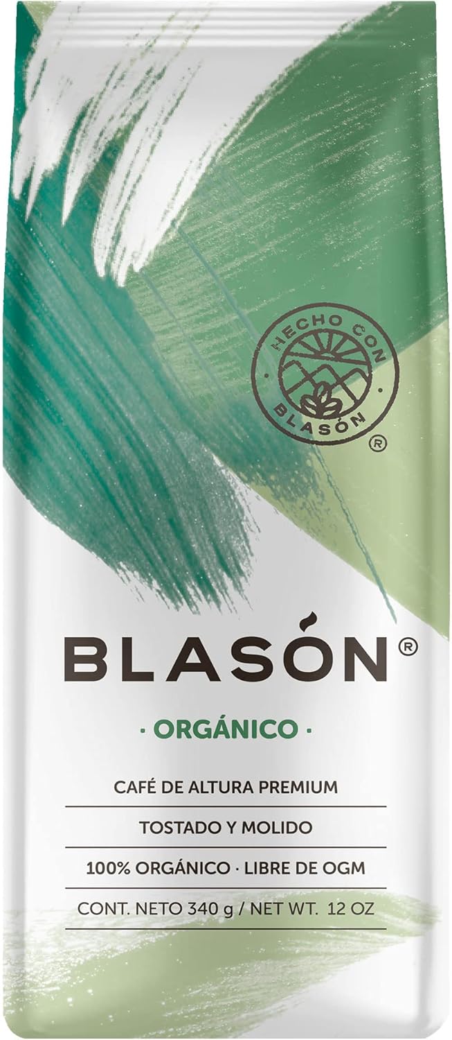 Blasón Café Molido Premium Orgánico 340 g : Amazon.com.mx: Alimentos y ...
