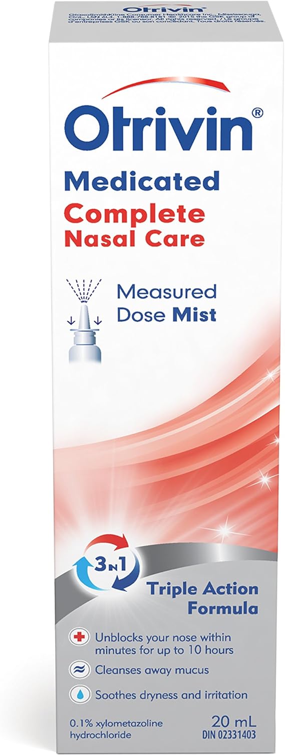 Amazon.com: Otrivin Medicated Complete Nasal Care (Spray) (Measured ...